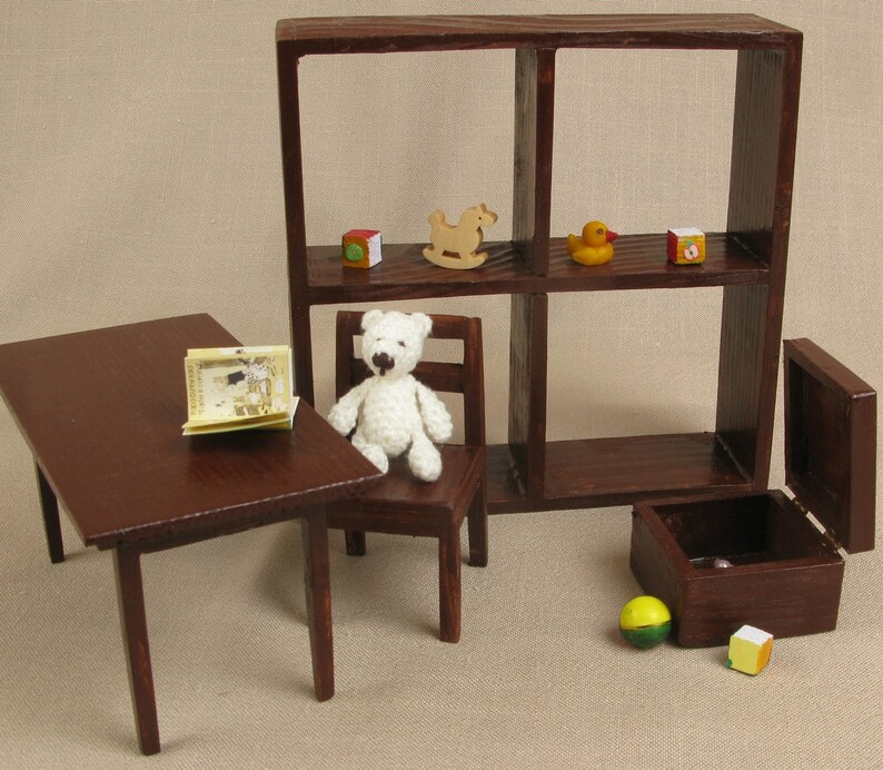 Playroom Set for Dolls Toys for Dollhouse Wooden Furniture - Etsy