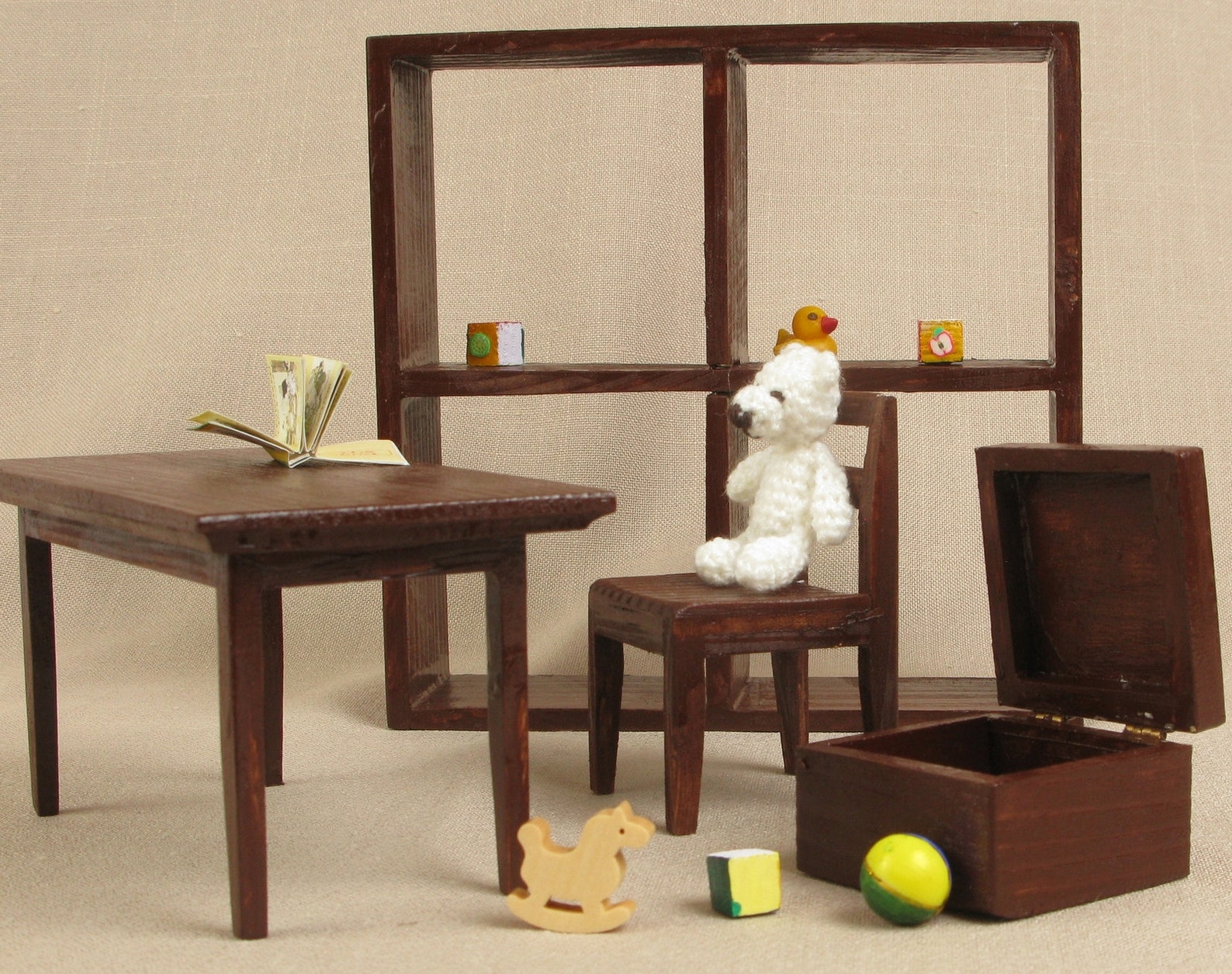 Playroom Set for Dolls Toys for Dollhouse Wooden Furniture - Etsy