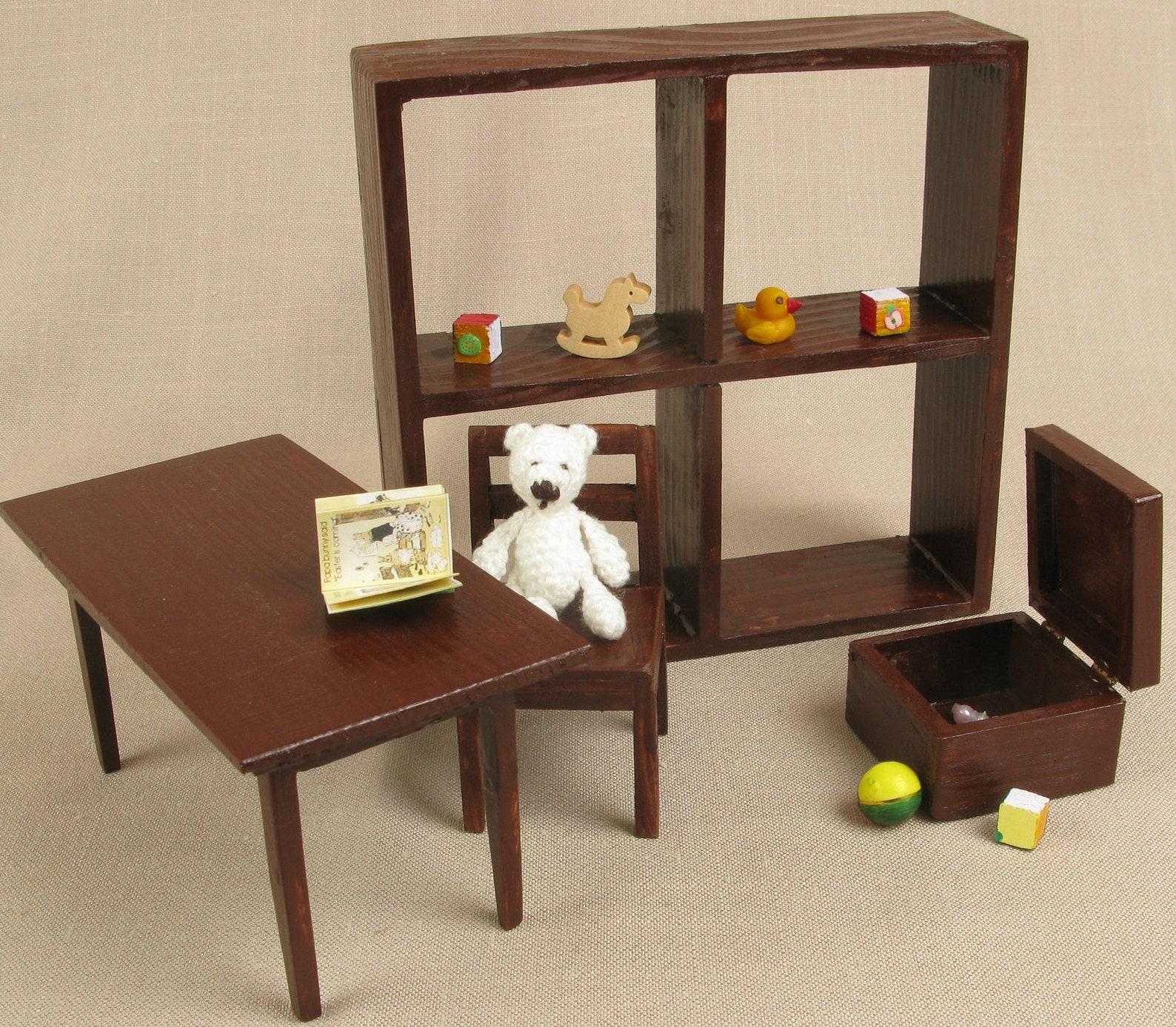 Playroom Set for Dolls Toys for Dollhouse Wooden Furniture - Etsy