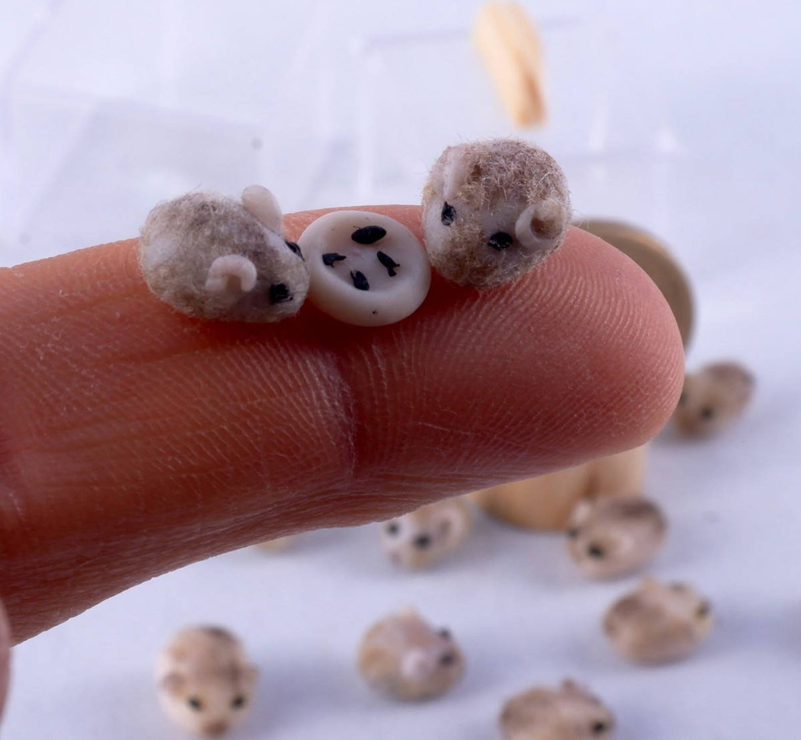 Hamster Terrarium Realistic Sculpture Mice Pets Animals | Etsy