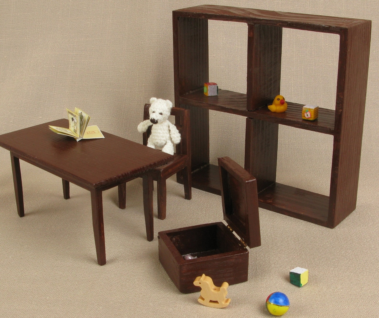 Playroom Set for Dolls Toys for Dollhouse Wooden Furniture - Etsy