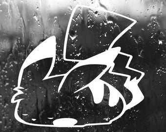 Pikachu Window Decal | Etsy UK