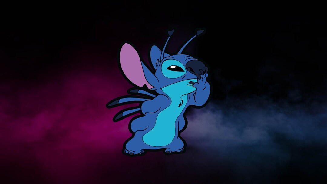 Stitch Thinking Lilo and Stitch Custom Car JDM Wall Bike - Etsy