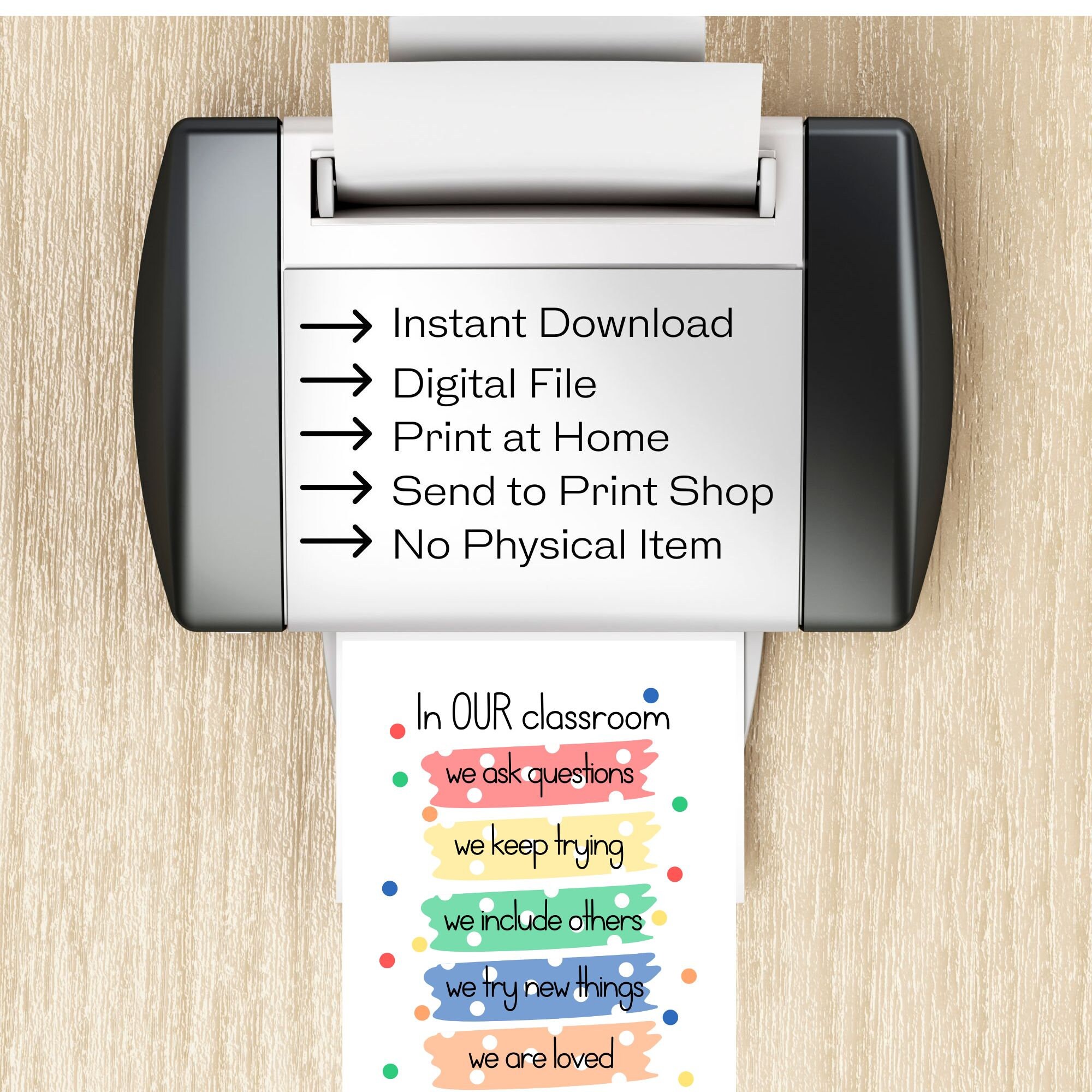 In Our Classroom Sign, in This Classroom Poster, Classroom Rules Wall ...