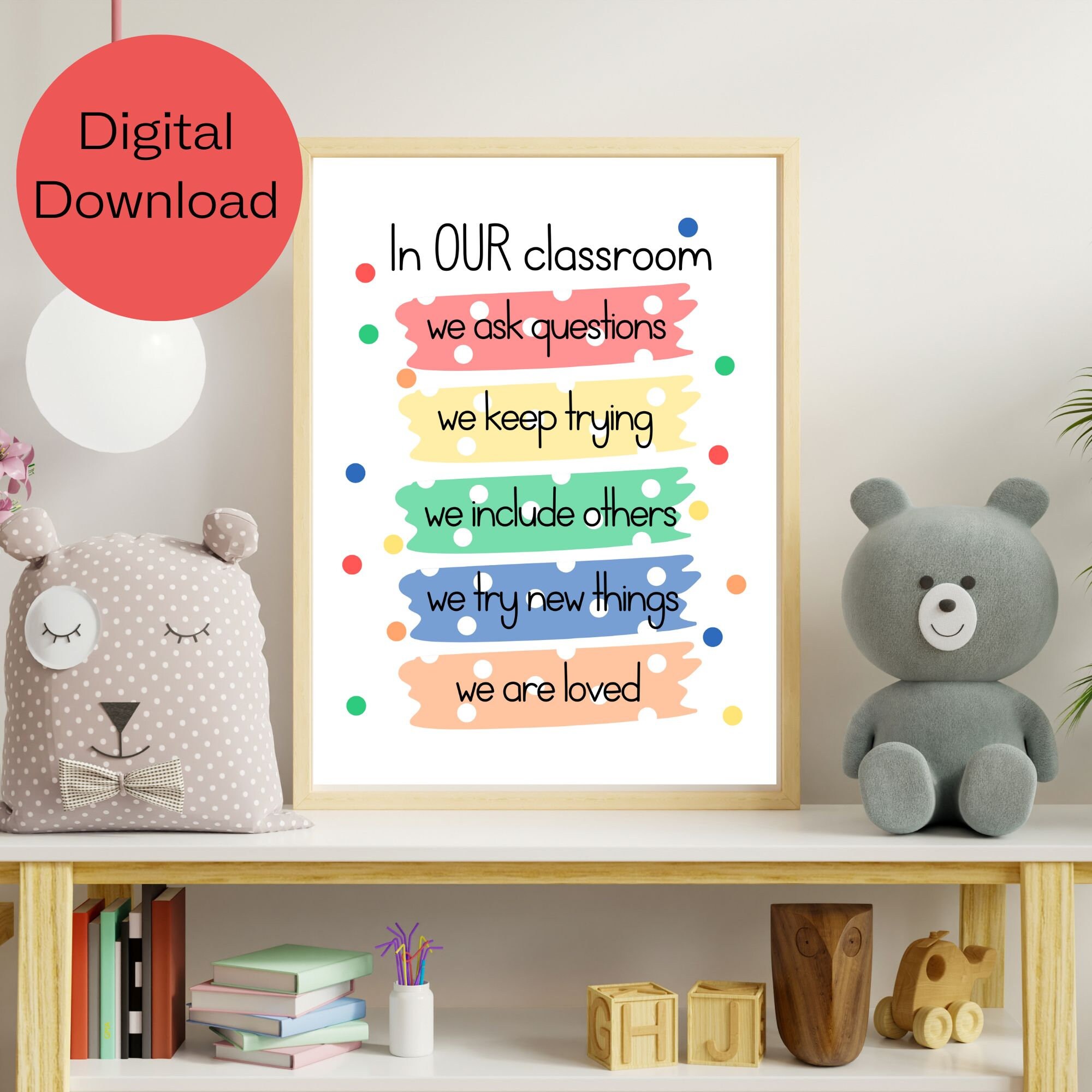 In Our Classroom Sign, in This Classroom Poster, Classroom Rules Wall ...