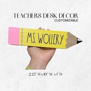 Teacher Classroom Decor, Personalized Teacher Name Desk Decoration ...