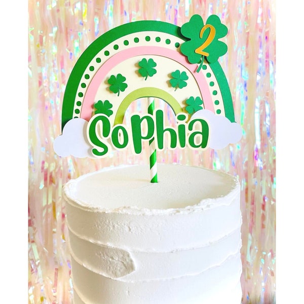 Shamrock Cake Topper - Etsy