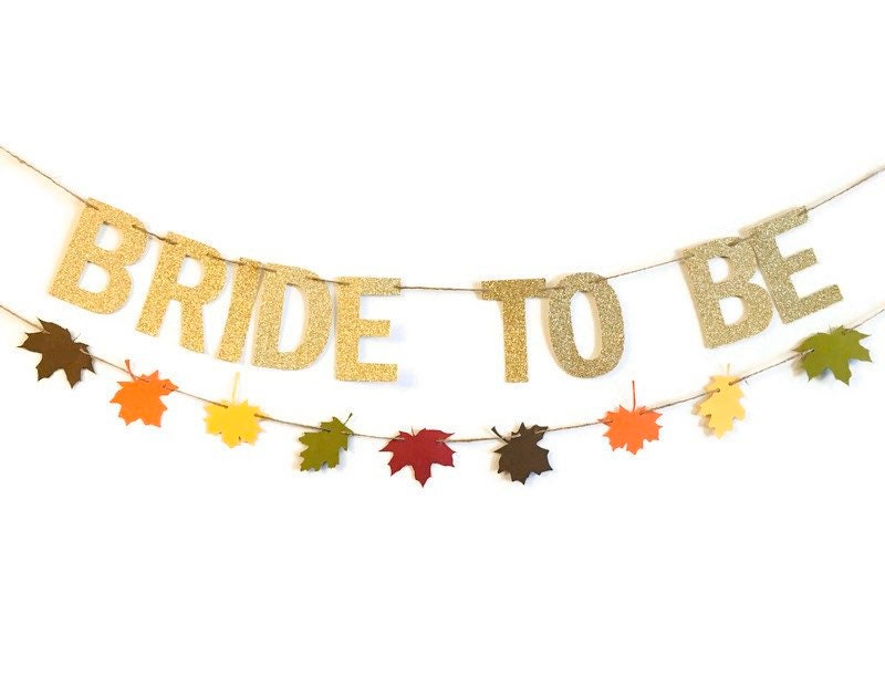 Fall bridal shower banner Bride to be banner Fall bridal | Etsy