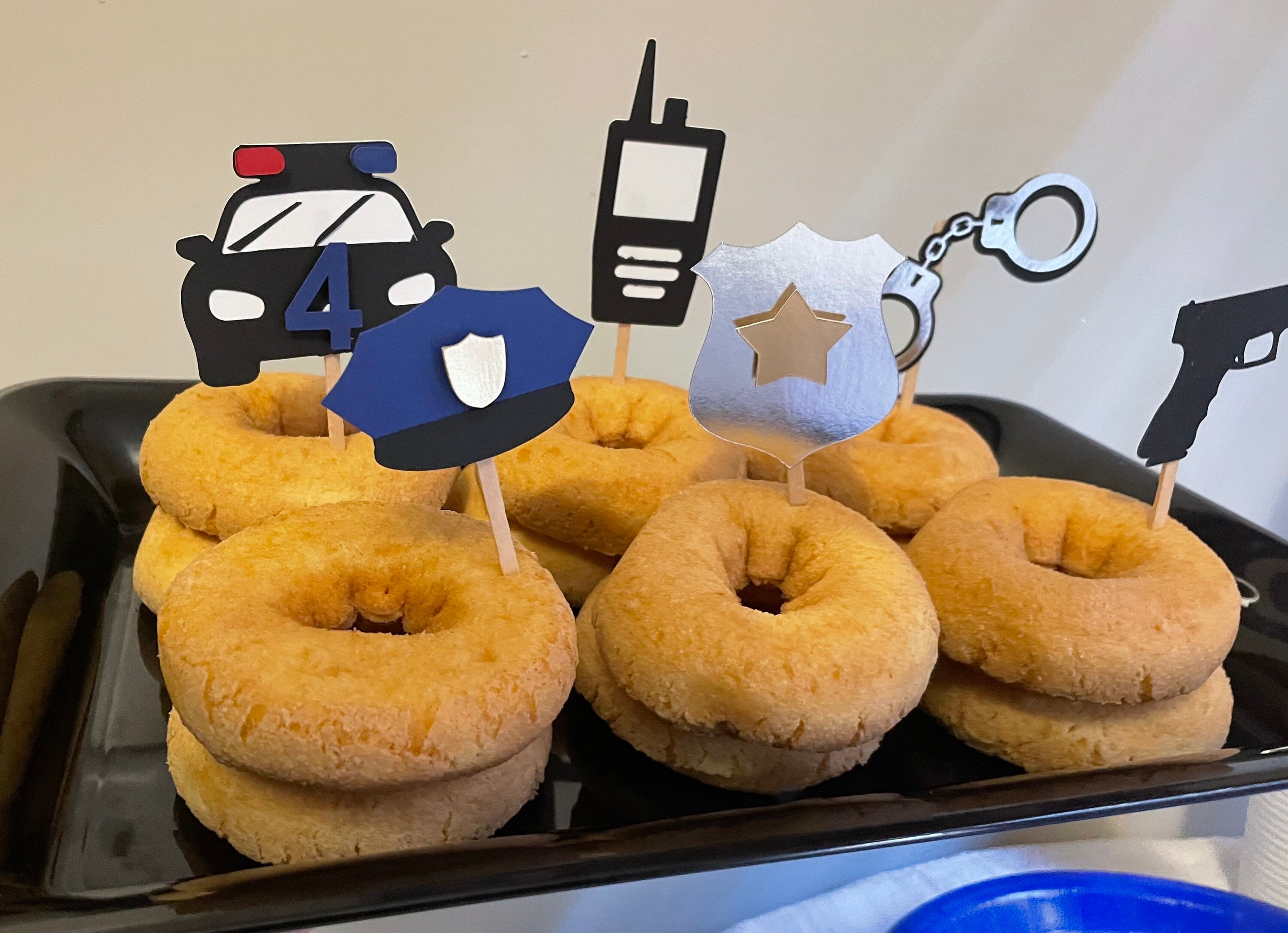 Police Officer Cupcake Toppers, Law Enforcement Treat Toppers, Police ...