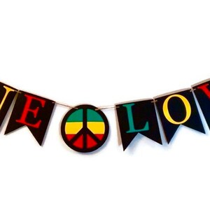 One Love Birthday Banner , One Love Party Decor , One Love Banner , One ...