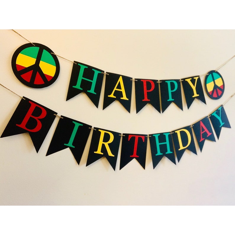 One Love Birthday Banner , One Love Themed Party Decor , First Birthday ...