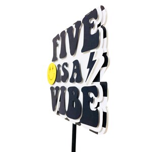 Five is a Vibe Birthday Party Decorations 5 is a Vibe Cake - Etsy