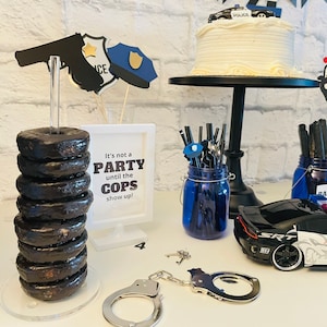 Police Officer Party Props, Police Birthday Party Centerpieces, Law ...