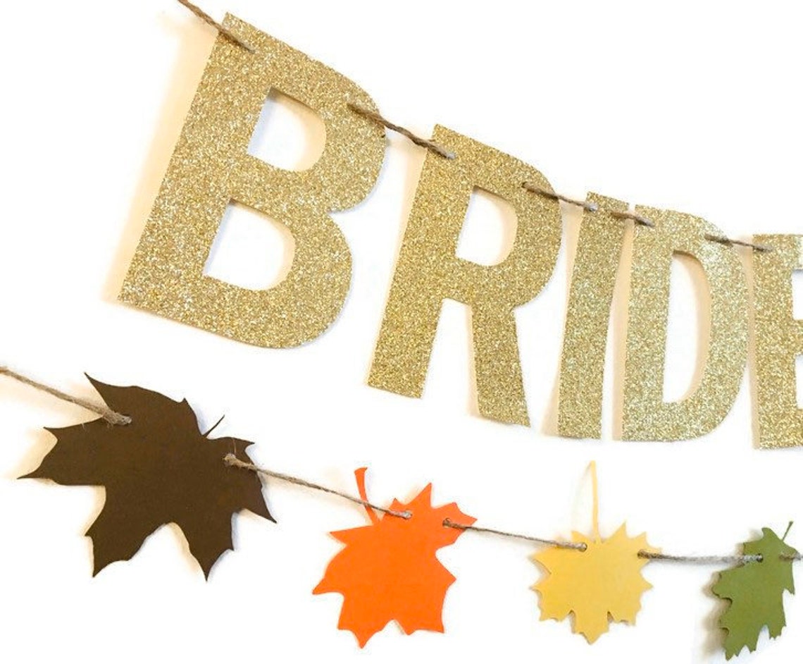 Fall Bridal Shower Banner ,bride to Be Banner , Fall Bridal Shower ...