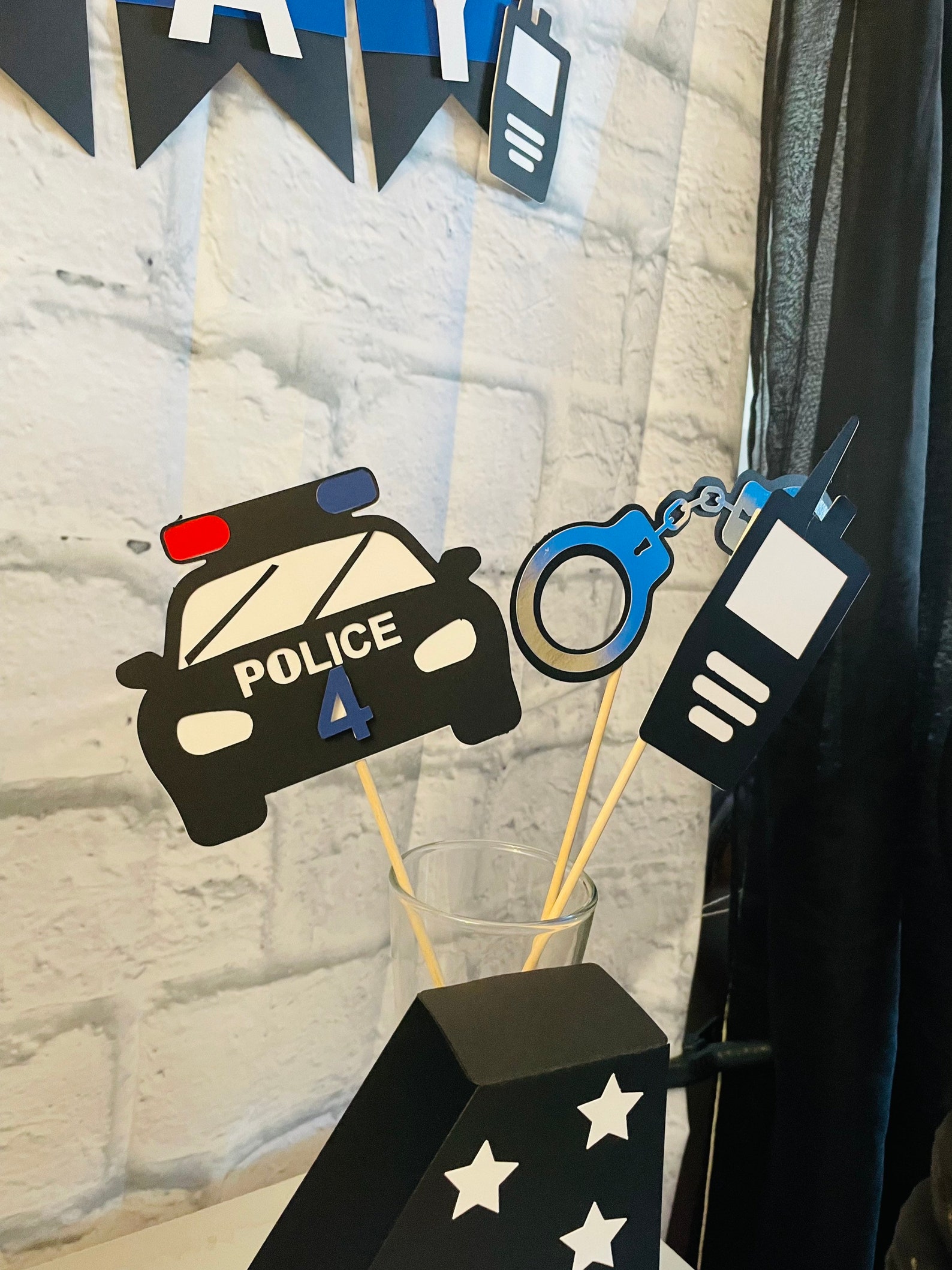 Police Officer Party Props Police Birthday Party - Etsy