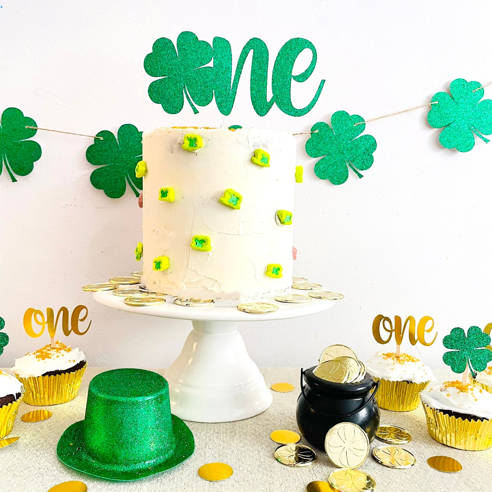 Lucky One Cake Topper Saint Patricks Day Cake Topper St - Etsy