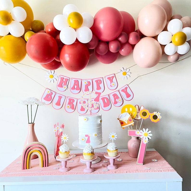 Daisy Birthday 3D Number Daisy Paper Mache Standing Number - Etsy