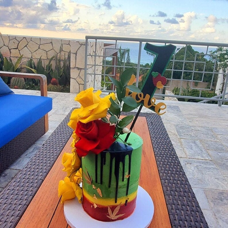 One Love Cake Topper One Love Birthday One Love Party - Etsy