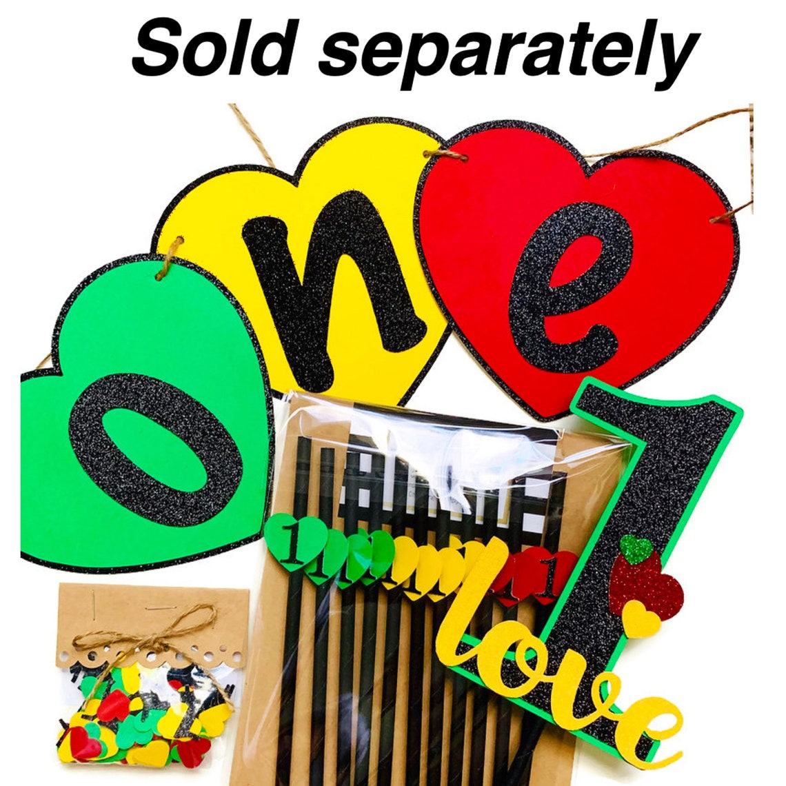 One Love Confetti , One Love Party Decor , One Love Theme , First ...