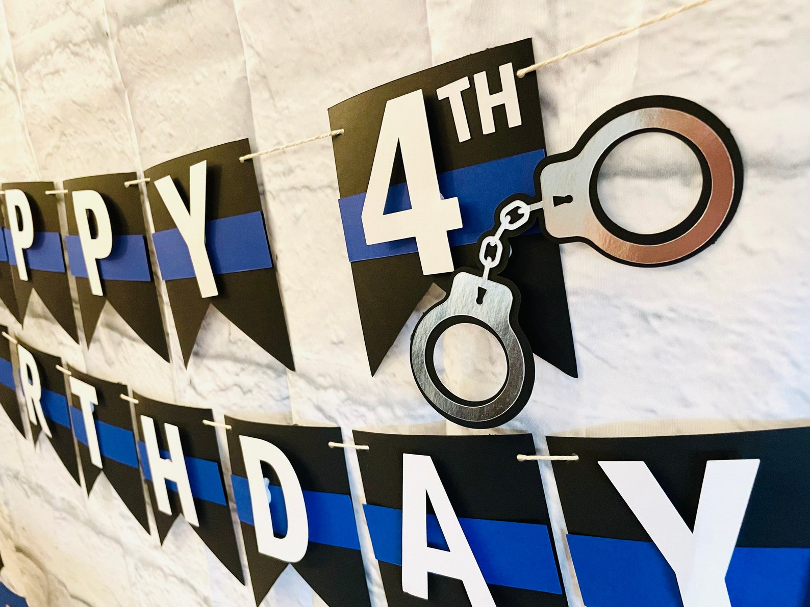Police Officer Birthday Party Decorations, Law Enforcement Happy ...