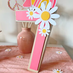 Daisy Birthday 3D Number, Daisy Paper Mache Standing Number, Wild One ...