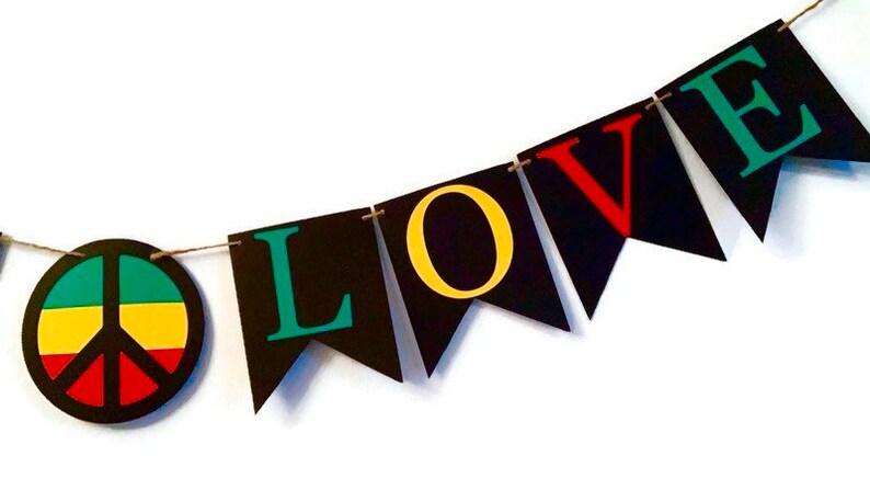 One Love Birthday Banner , One Love Party Decor , One Love Banner , One ...