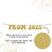 Prom 2025 Party Decorations, Prom 2025 Banner, Groovy Senior Prom Decor ...