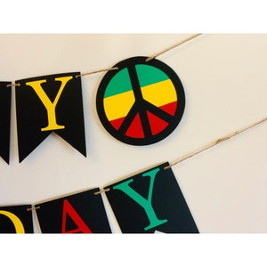 One Love Birthday Banner , One Love Themed Party Decor , First Birthday ...