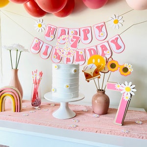Daisy Birthday 3D Number, Daisy Paper Mache Standing Number, Wild One ...