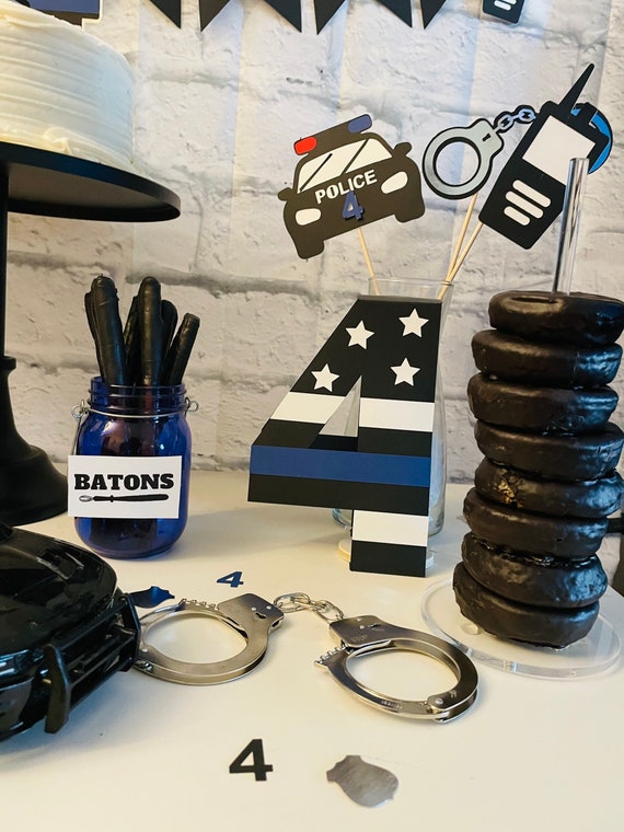 Graduation Party Ideas Police Officer Congrats Officer Cake Topper,