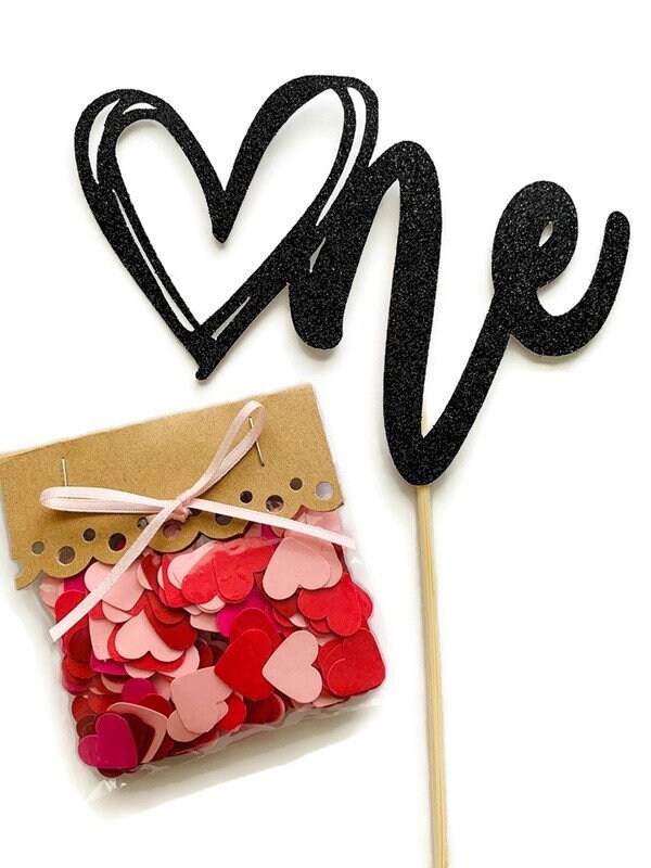 Valentines Day confetti Valentines day party decor | Etsy