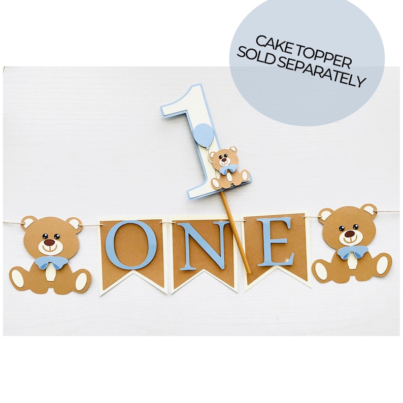 Teddy Bear 1st Birthday Banner Teddy Bear First Birthday | Etsy