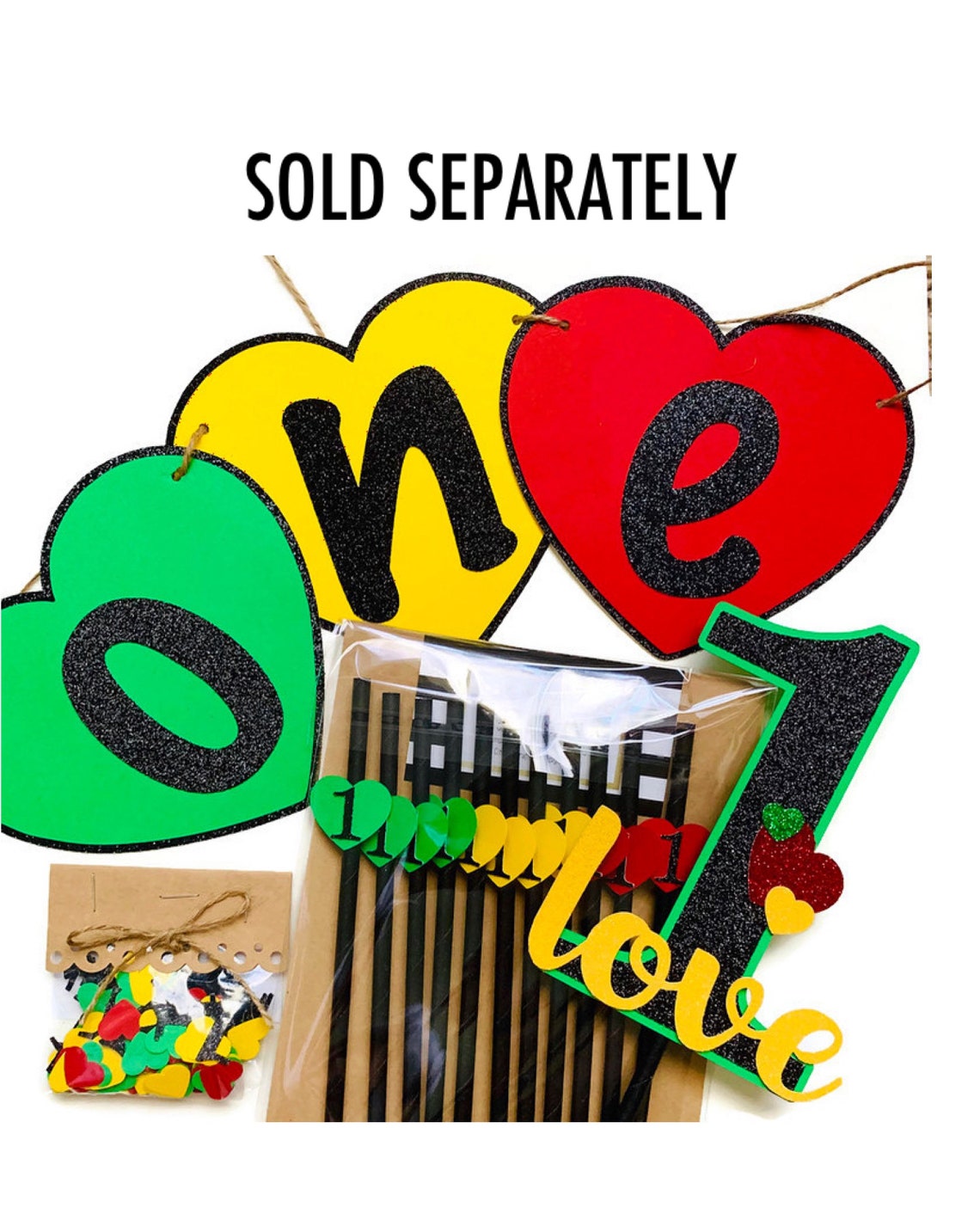 One Love Cake Topper One Love First Birthday Party First - Etsy