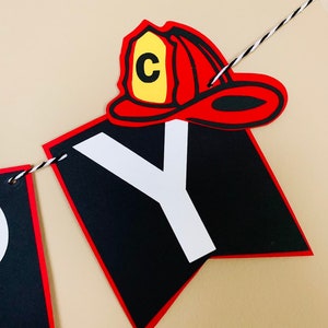 Firefighter Birthday Banner , Fireman Birthday Banner , Firefighter ...