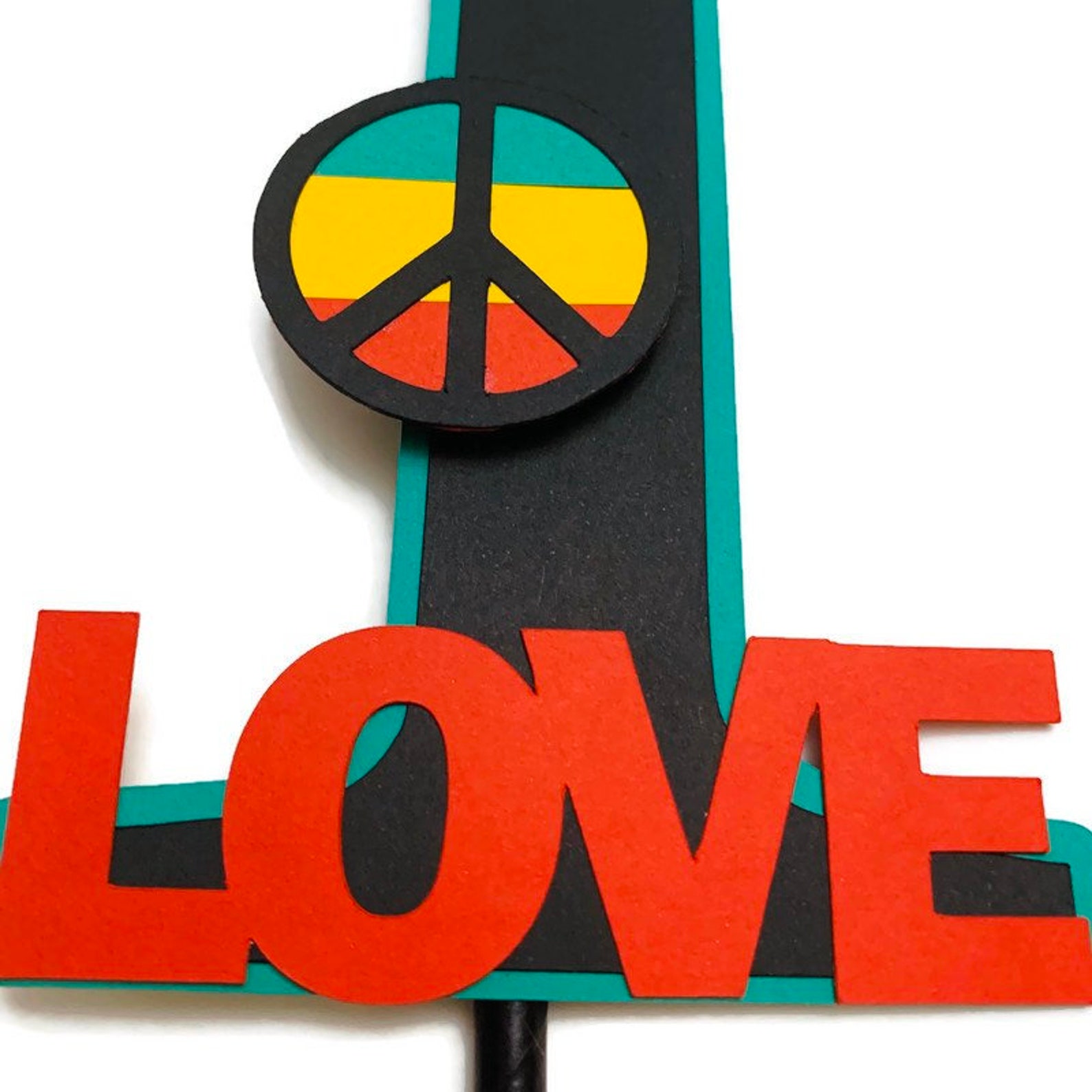 One Love Cake Topper One Love First Birthday Party First - Etsy