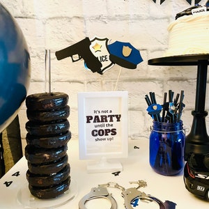 Police Officer Party Props, Police Birthday Party Centerpieces, Law ...