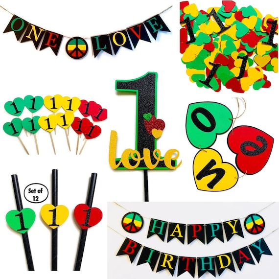 One Love Birthday Party Decorations One Love Decorations - Etsy
