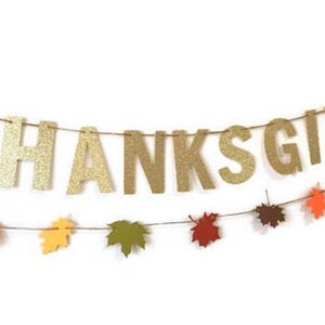 Happy Thanksgiving Banner, Thanksgiving Decorations, Thanksgiving Party ...