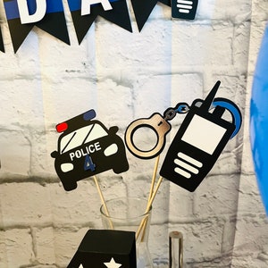 Police Officer Party Props, Police Birthday Party Centerpieces, Law ...