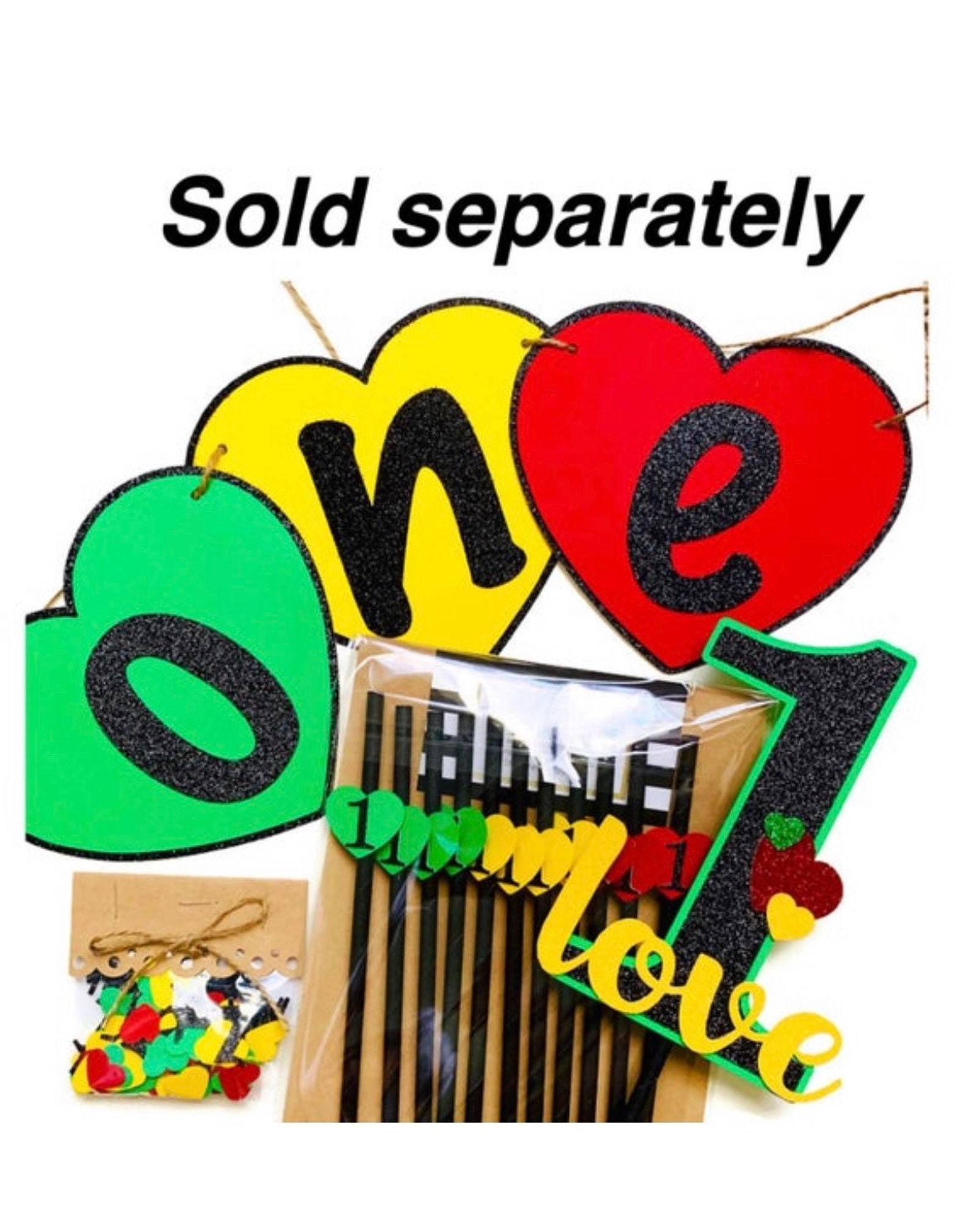 One Love Banner One Love Birthday Decor One Love First - Etsy