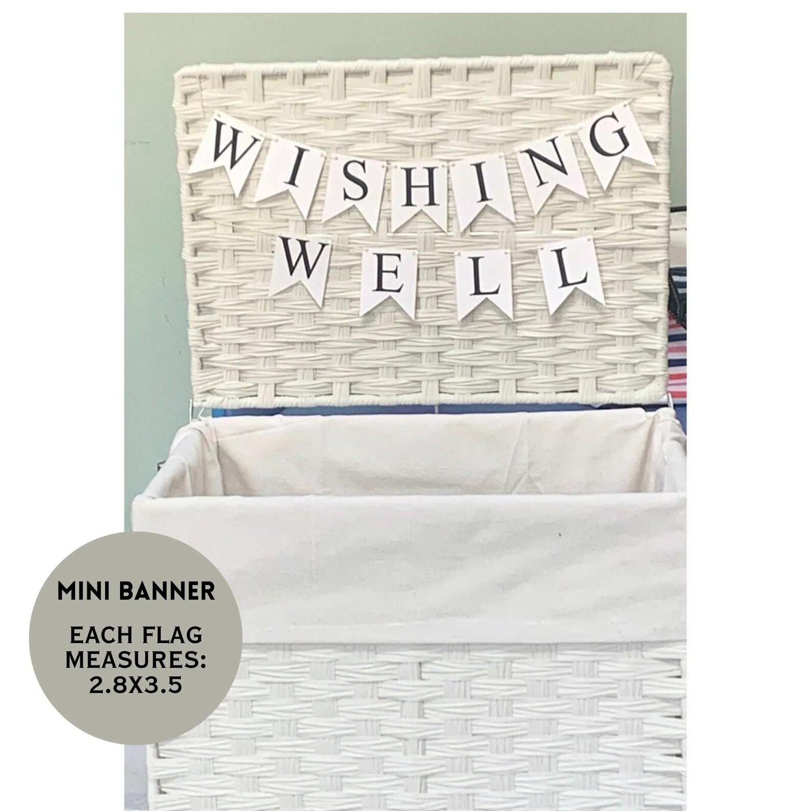 Wishing Well Banner, Bridal Shower Wishing Well Decorations, Bridal ...