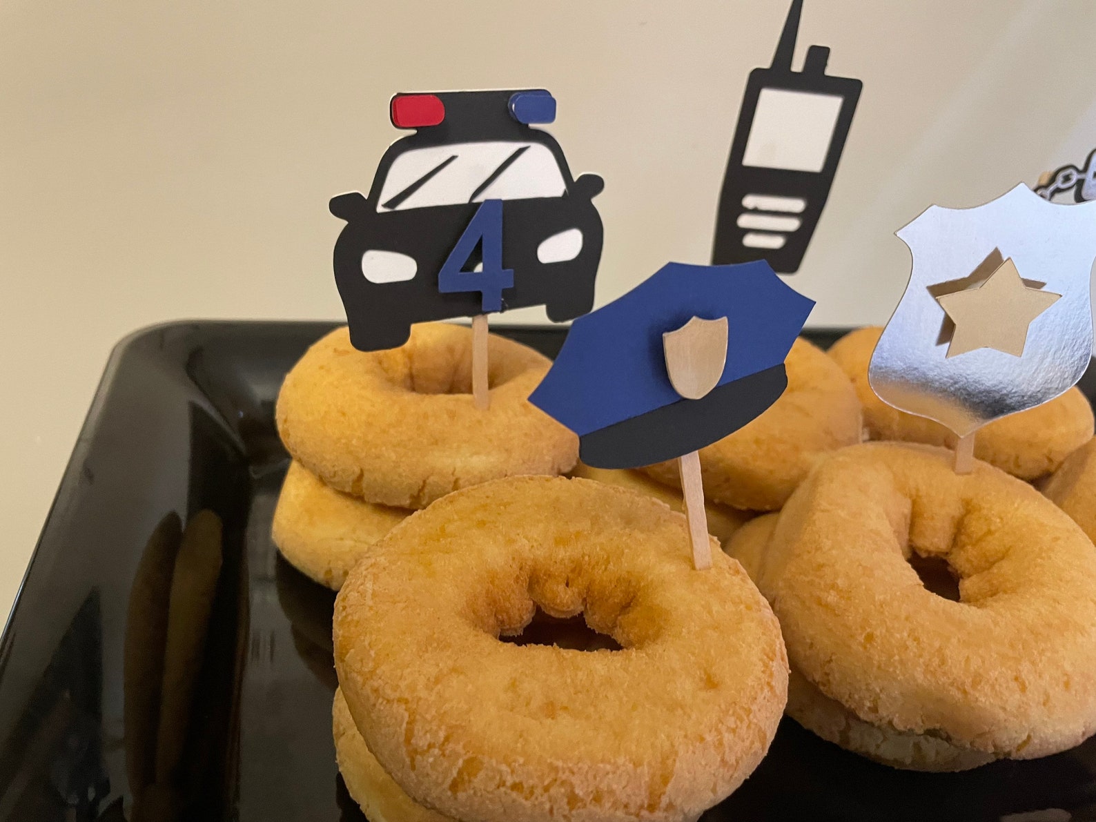 Police Officer Cupcake Toppers, Law Enforcement Treat Toppers, Police ...