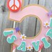 Five is a Vibe Cake Topper, Groovy Boho Hippie Birthday Party, Retro ...
