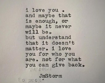 JmStorm Poetry by JmStormquotes on Etsy