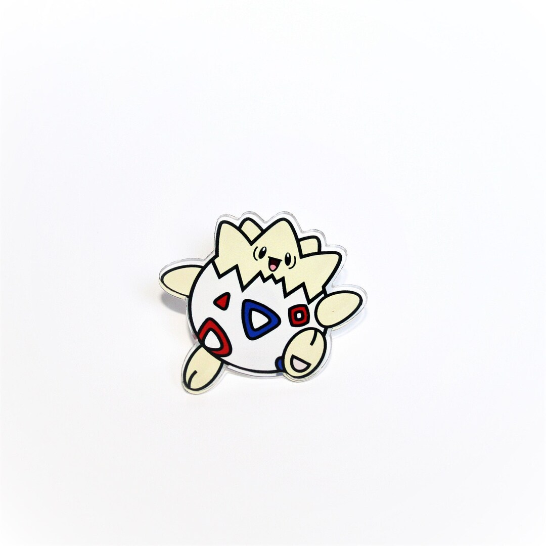Togepi Pokemon Acrylic Pin 1.75 X 1.75 - Etsy