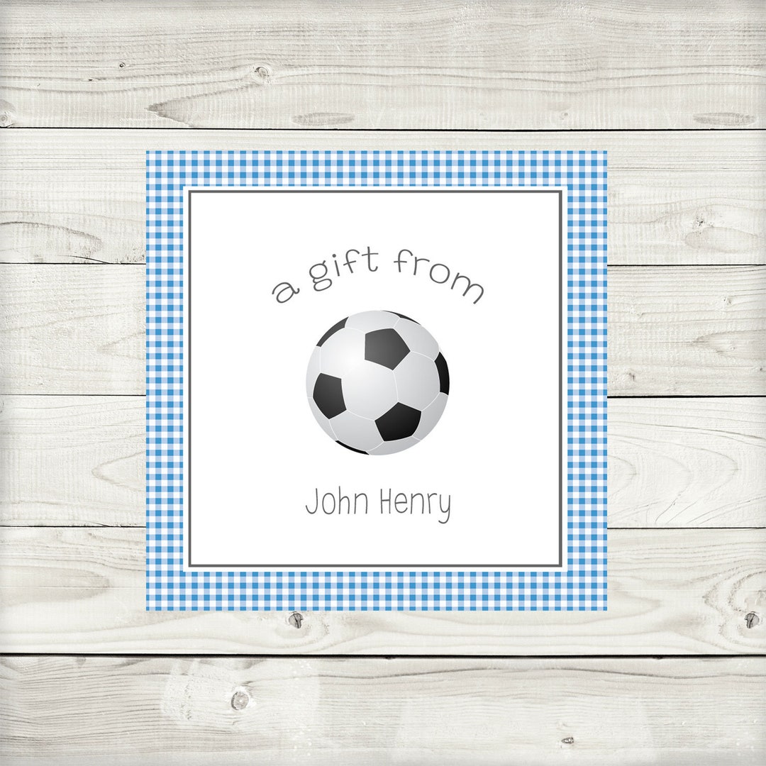 Kids Enclosure Cards, Soccer - Etsy