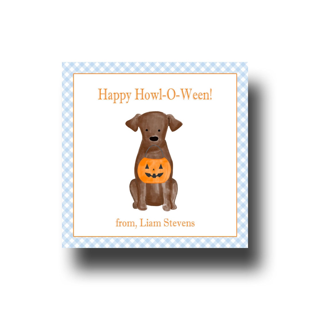 Printable Halloween Tags Puppy Dog - Etsy
