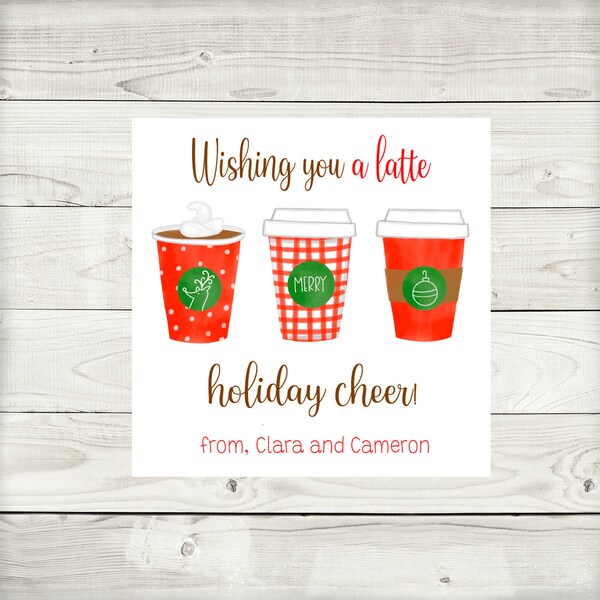 Coffee Favor Tags - Etsy