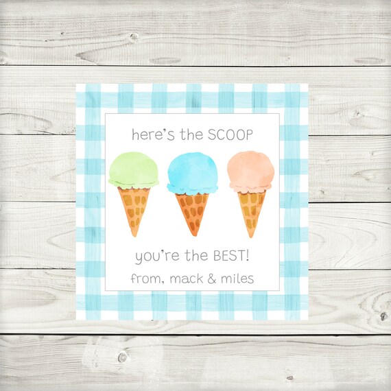Here's the Scoop You're the Best Personalized Ice - Etsy