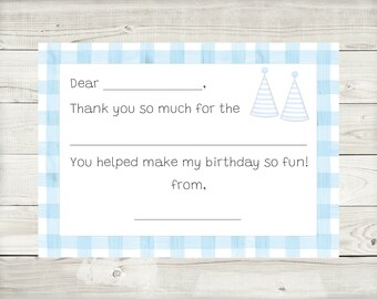 Fill in the Blank Thank You Notes for Kids Rainbow Thank You Cards ...